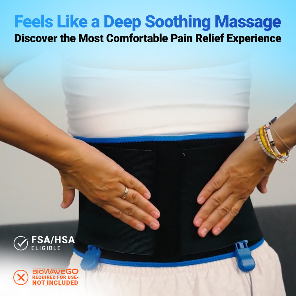 BIOWAVE Rapid Recovery Back Brace Lumbar Support Back Compression Wrap ...