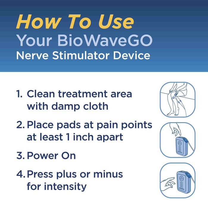 BIOWAVEGO Medical Grade TENS Unit Upgrade to TENS Machines for Pain ...
